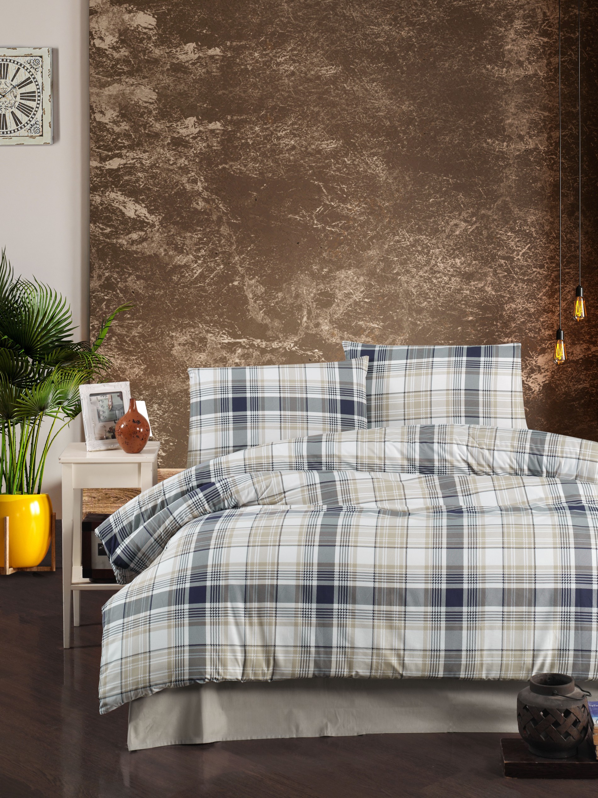 Комплект постельного белья Alea Natural Series 200 x 220 см Country ...